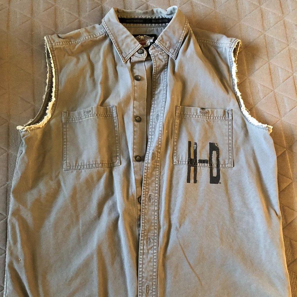 Harley-Davidson Sleeveless/"Blowout" Shirt - Gem